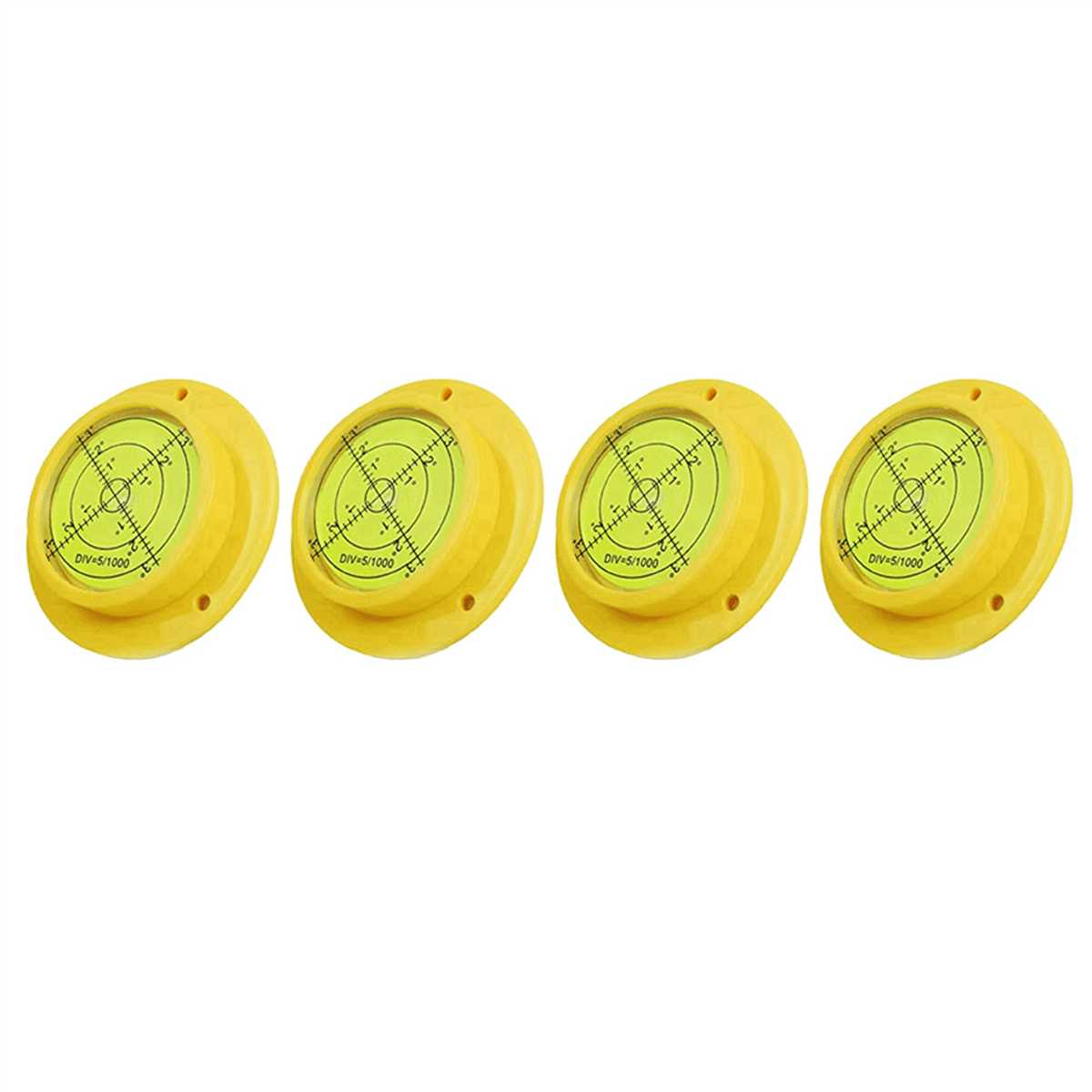 4X Round Bubble Level, 90X17mm High Precision Circular Spirit Level ...
