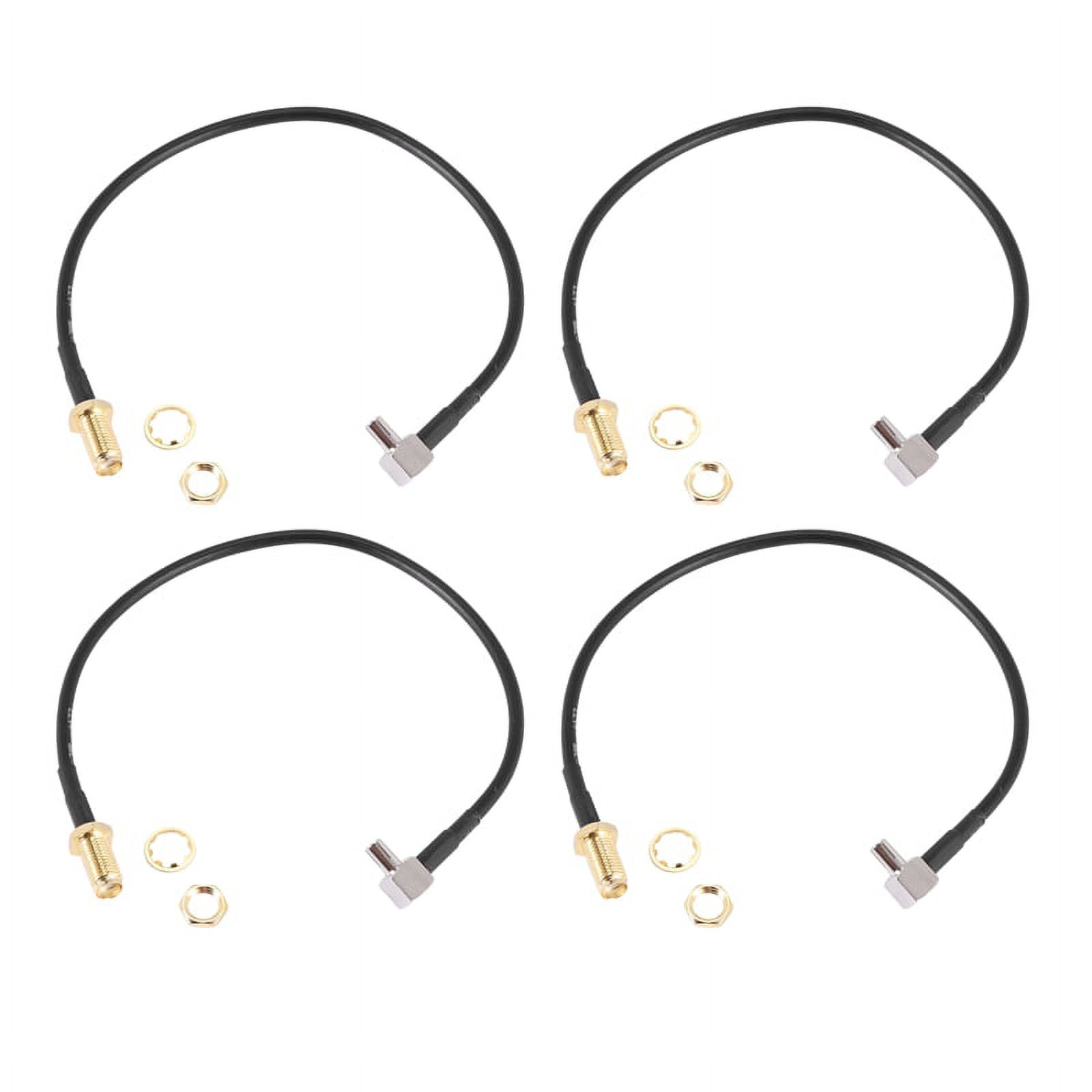 4X SMA Female Jack to TS9 Male Right Angle Pigtail Coaxial Cable Antenna - Walmart.com