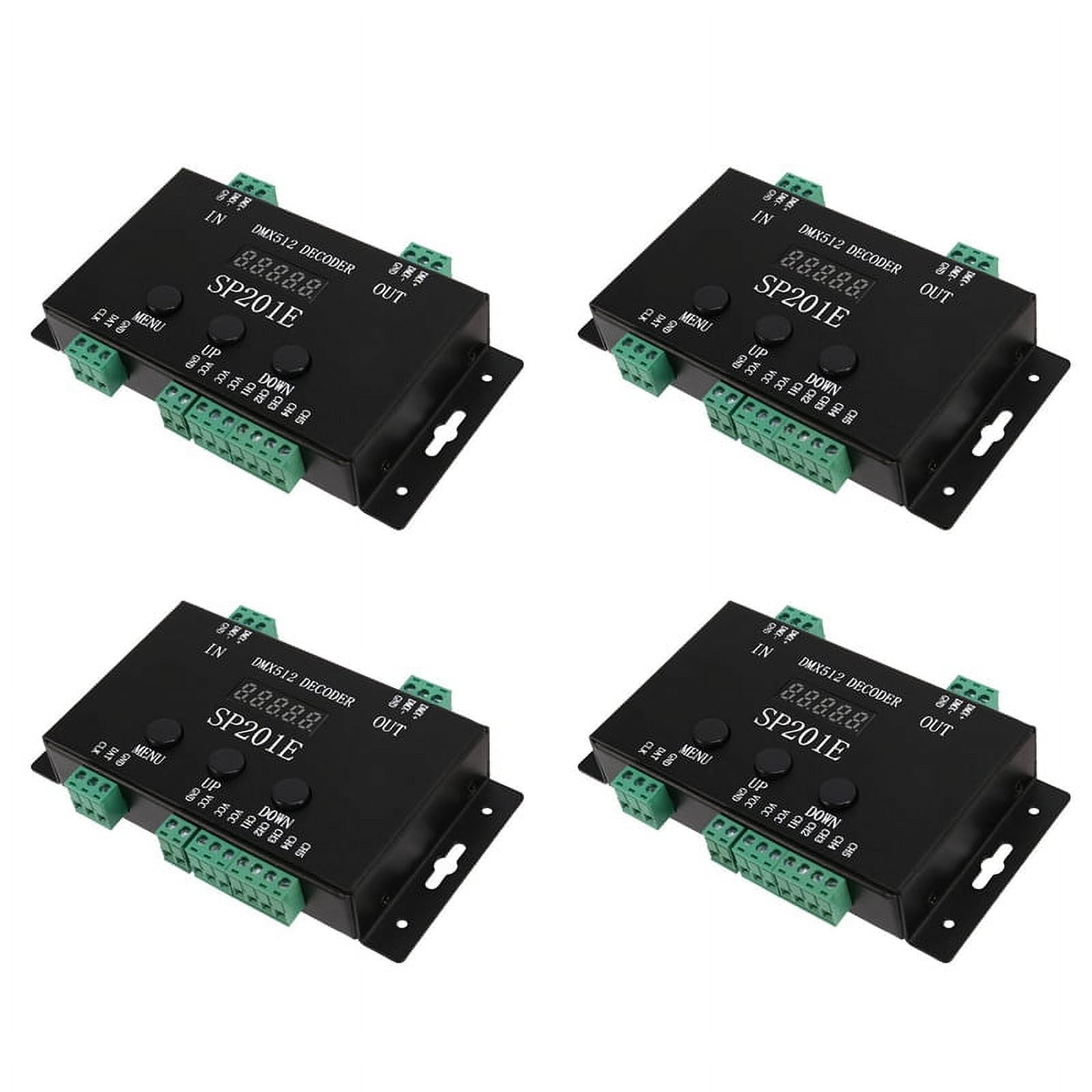 4X SP201E DMX512 WS2812B WS2811 to SPI Controller Decoder,Support Multiple ICs - Walmart.com