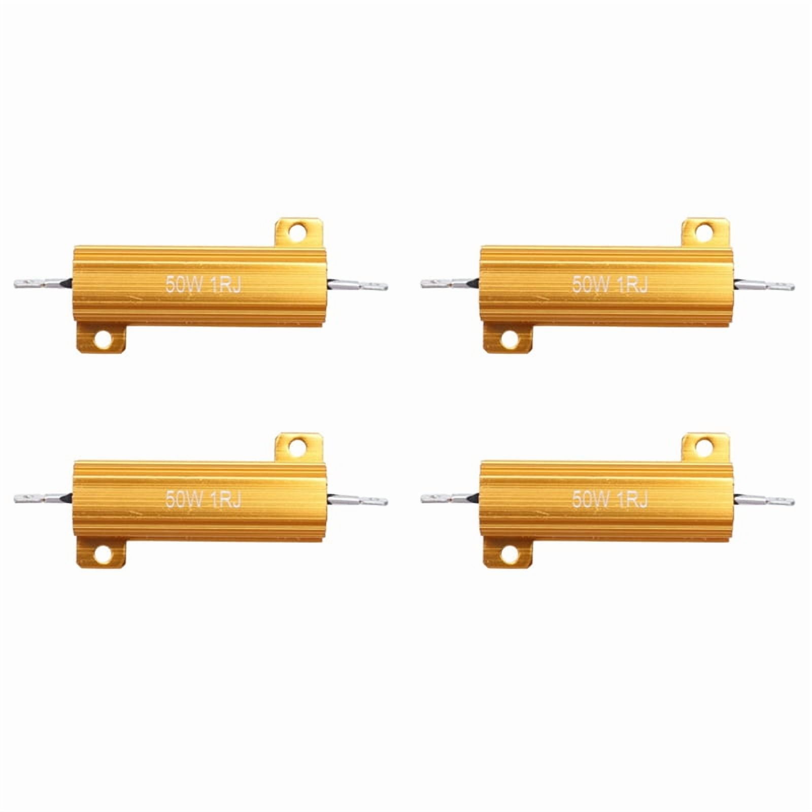 4X Screw Tab Wirewound Aluminium Resistor 1 Ohm 5% 50 Watt,4 x ...