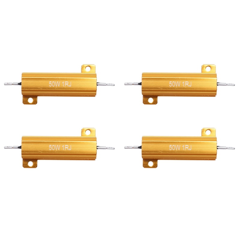 4X Screw Tab Wirewound Aluminium Resistor 1 Ohm 5% 50 Watt - Walmart.com