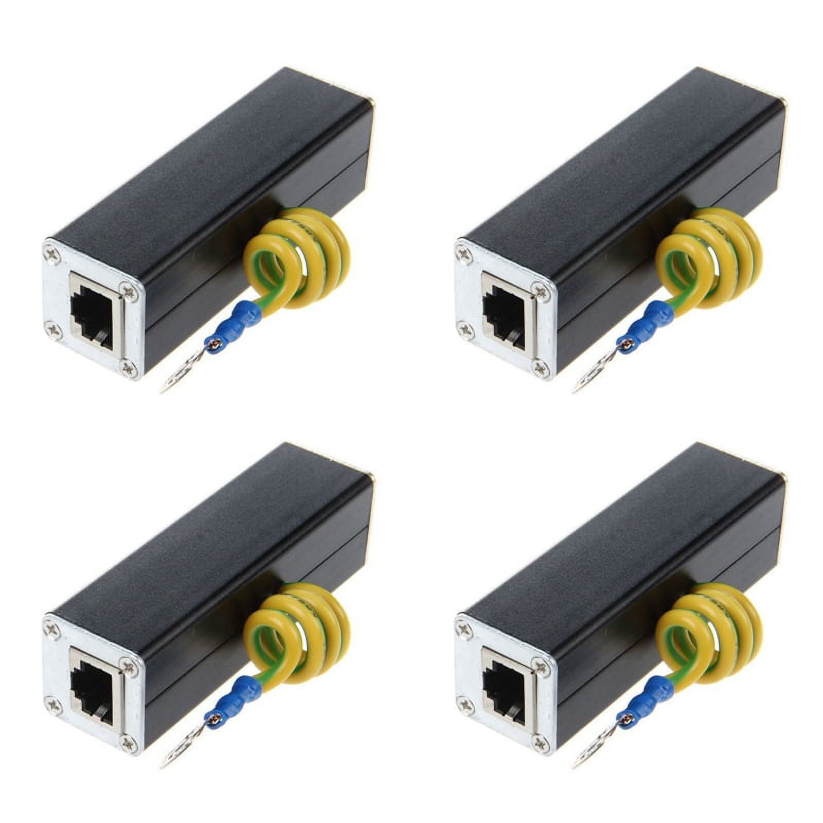 4X RJ45 Plug Ethernet Network Surge Protector Arrester 100MHz - Walmart.com