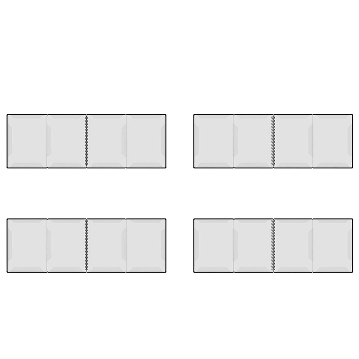 4X Sheet Music Folders Music Stand Accessories Music Binder 4 Pages ...