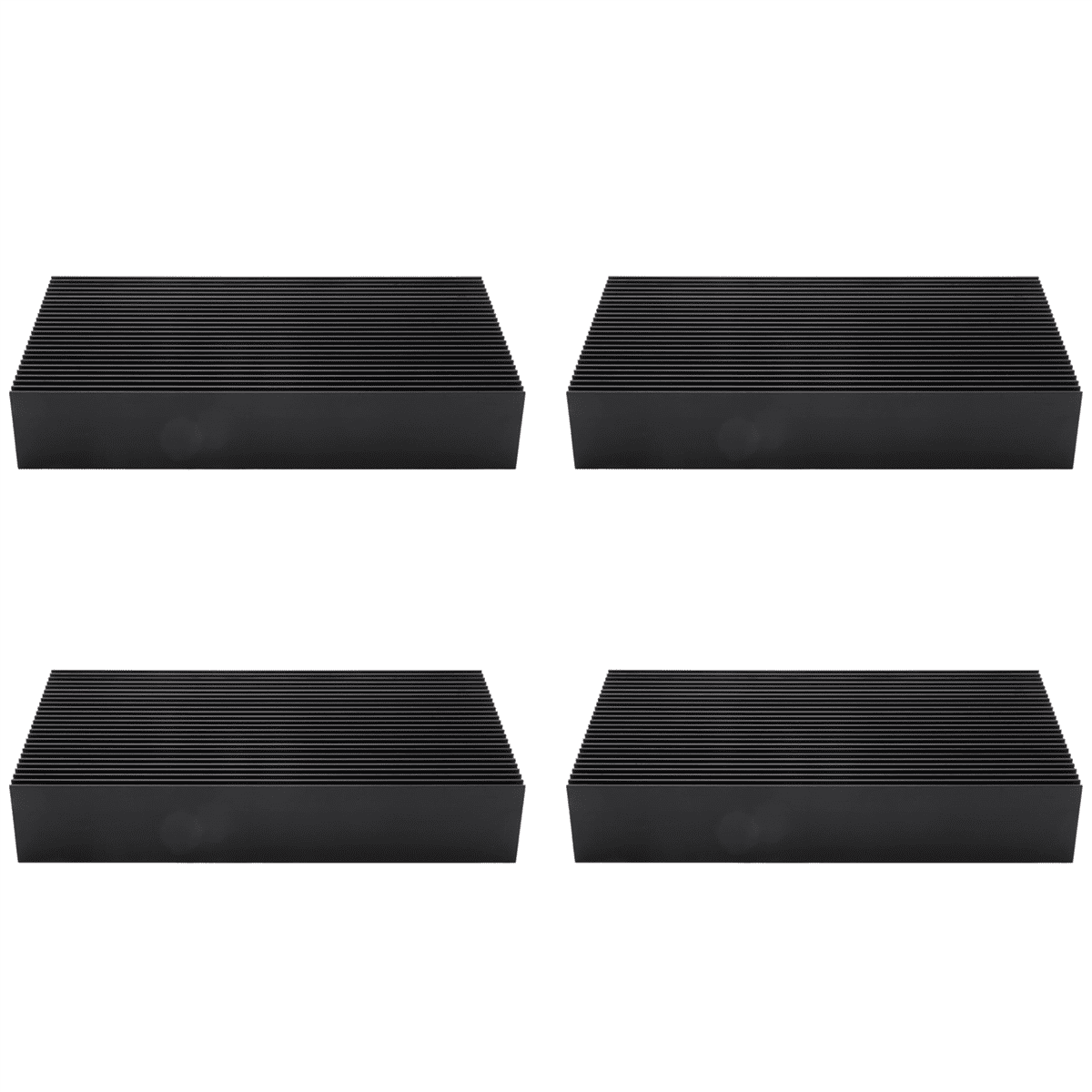 4X Silver Aluminium Radiating Fin Cooling Heatsink 80X27X150MM for LED ...