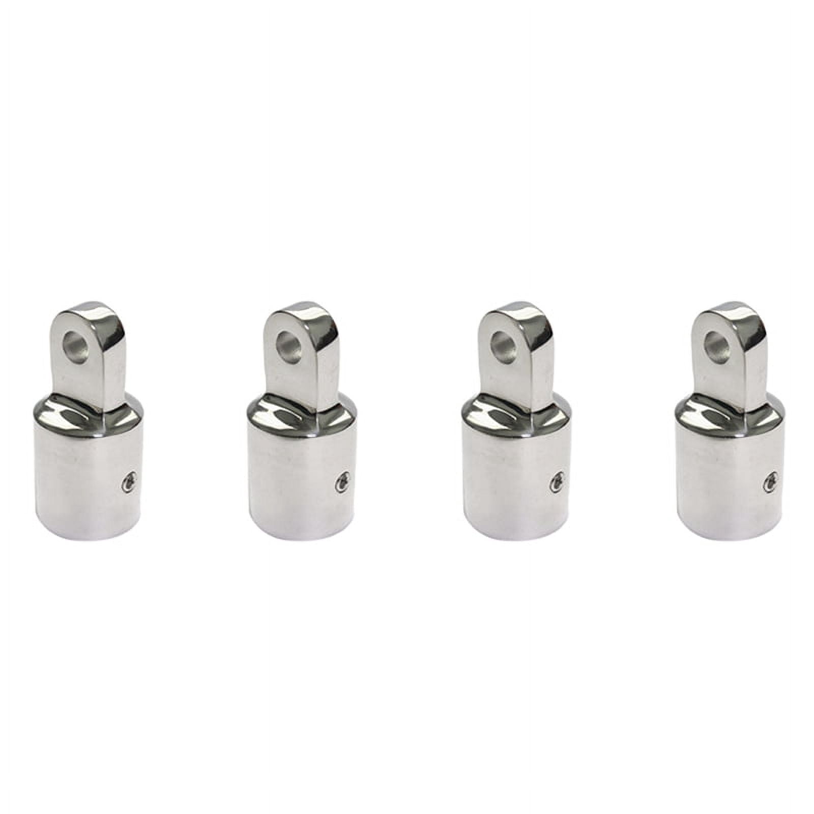 4X Single Screw 316 Stainless Steel 20mm Eye End Cap Bimini Top ...