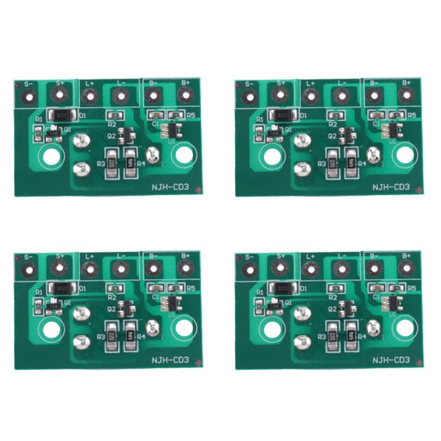 4X Solar Lawn Light Controller Board 3.7V Lithium Battery Solar ...