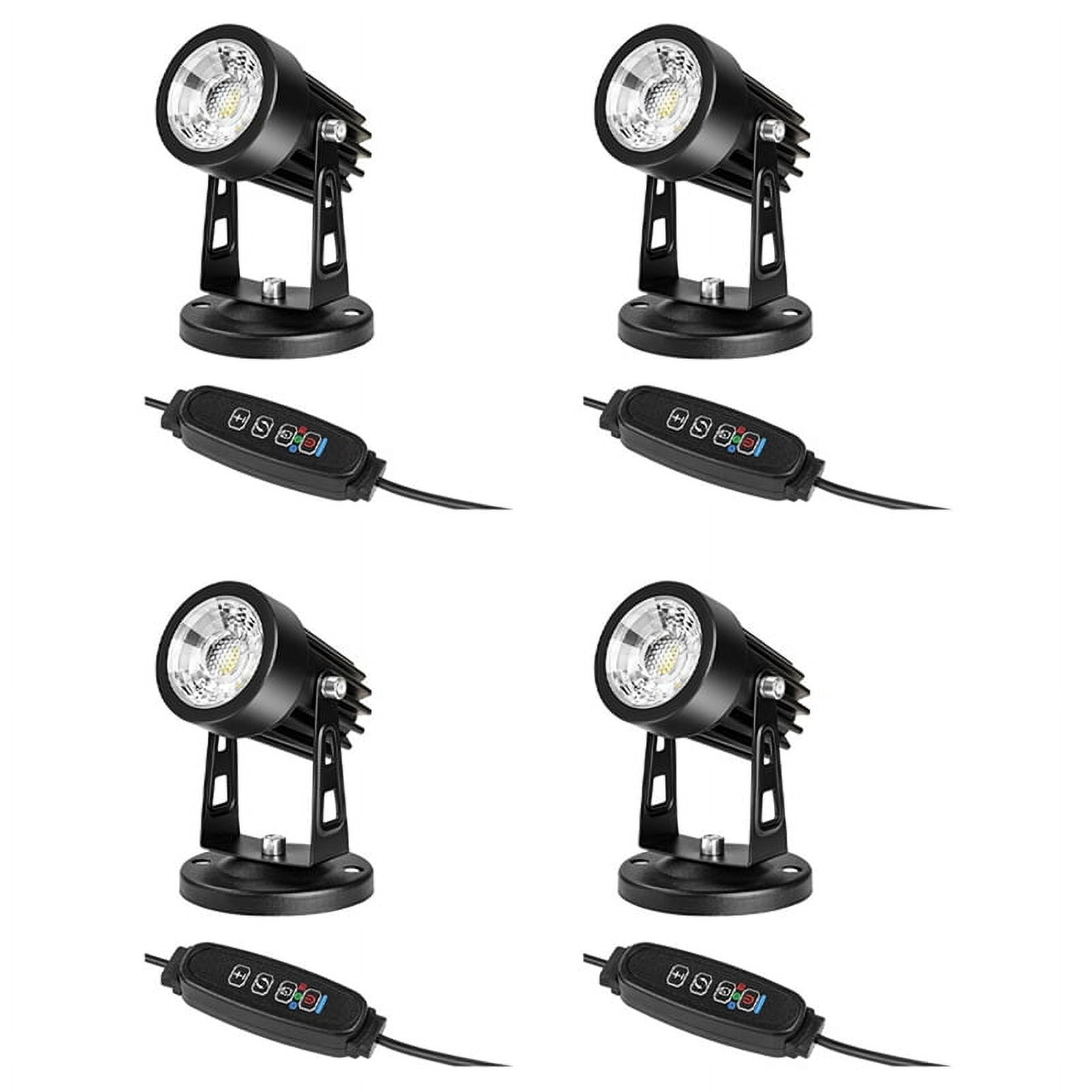 4X Spot Lights Indoor Up Lights Indoor with Timer, 3W Floor Spotlight ...