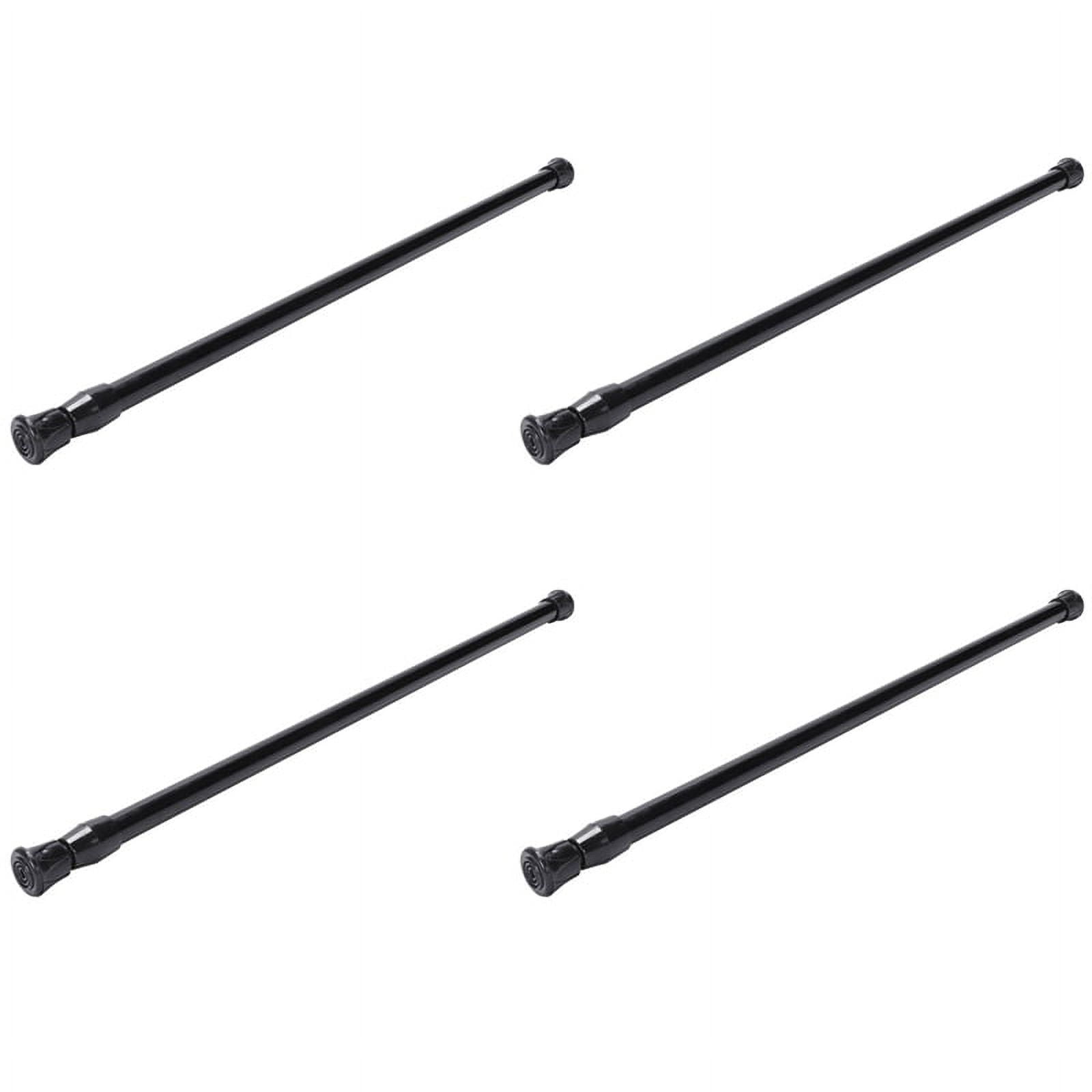 4X Spring Extendable Loaded Curtain Rail Pole Telescopic Bath Window ...