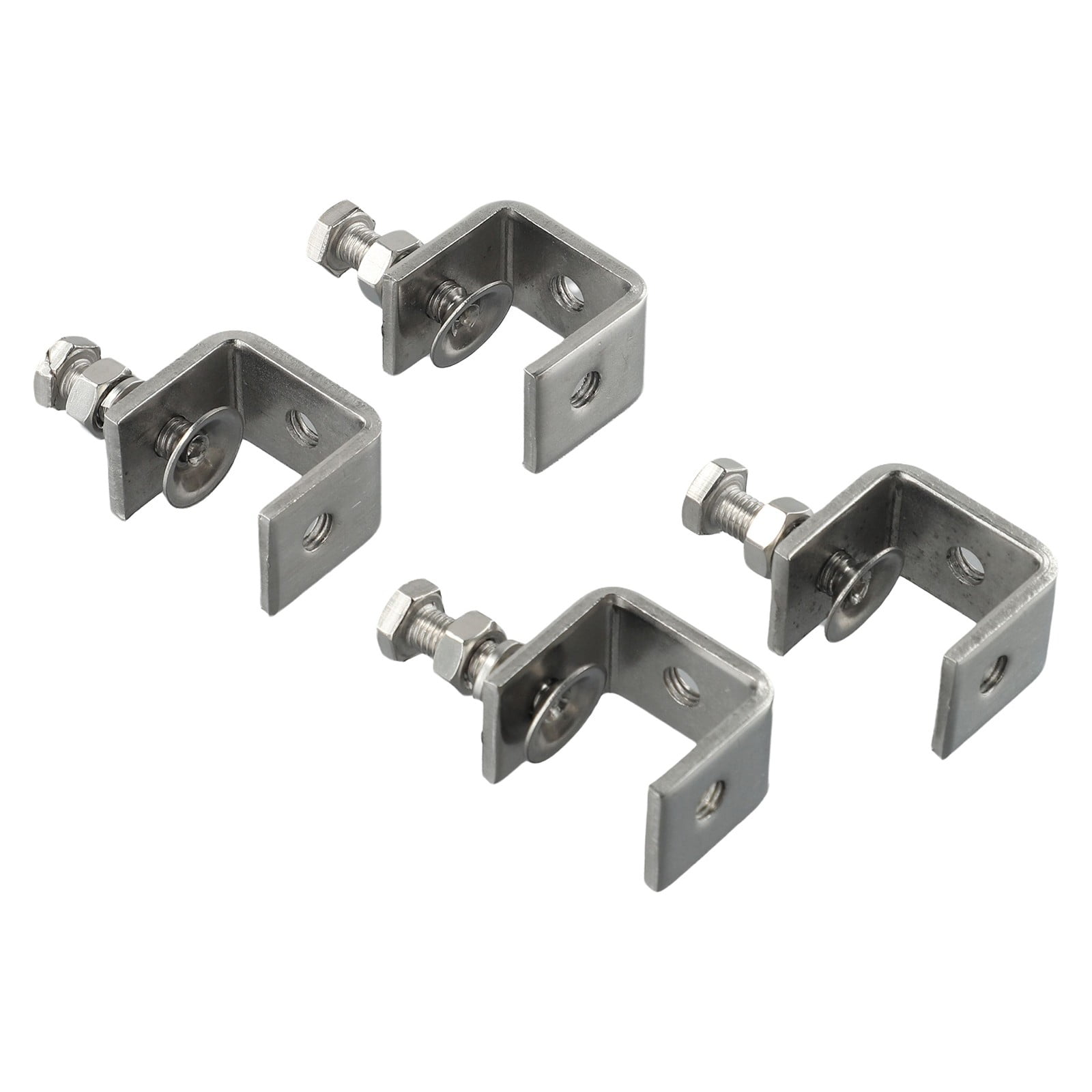 4X Stainless Steel C Clamps Clamp For Mounting U Clamps Small Desk ...