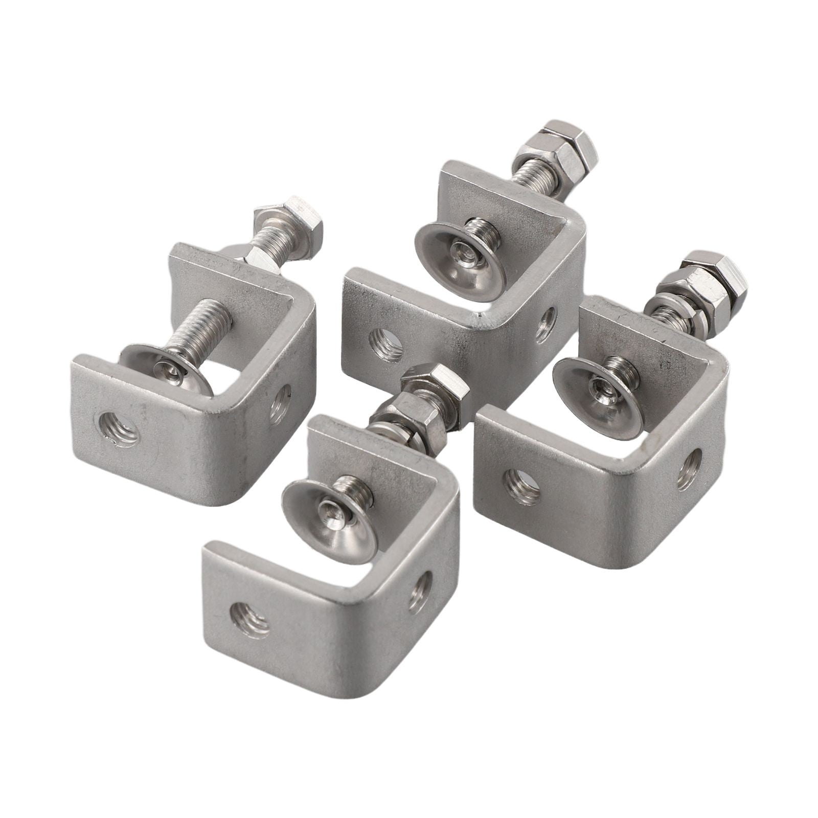4X Stainless Steel C Clamps Clamp For Mounting U Clamps Small Desk ...