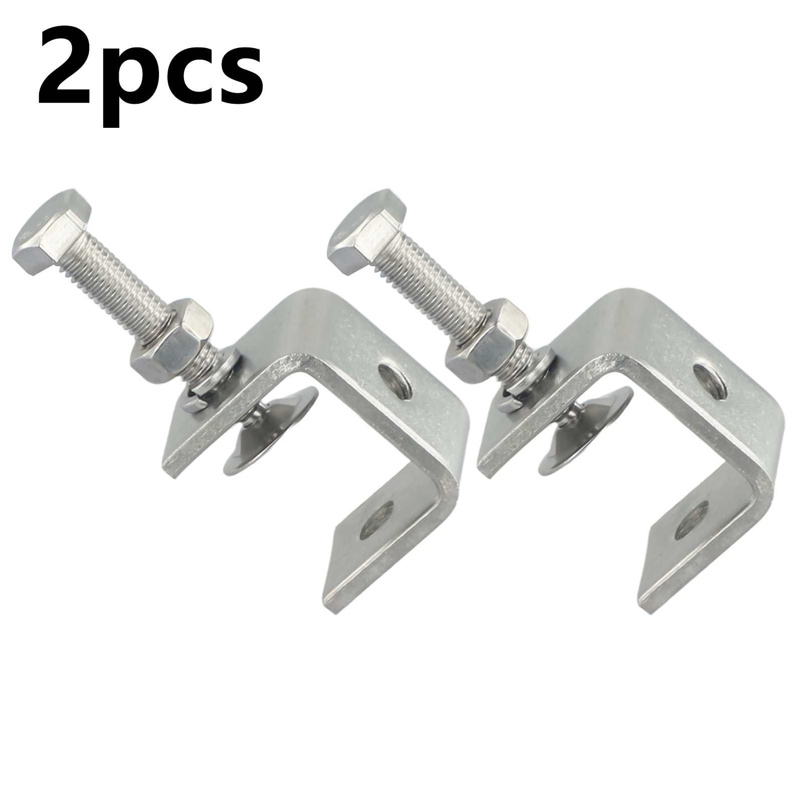 4X Stainless Steel C Clamps for Small Desk Mounting and Welding ...