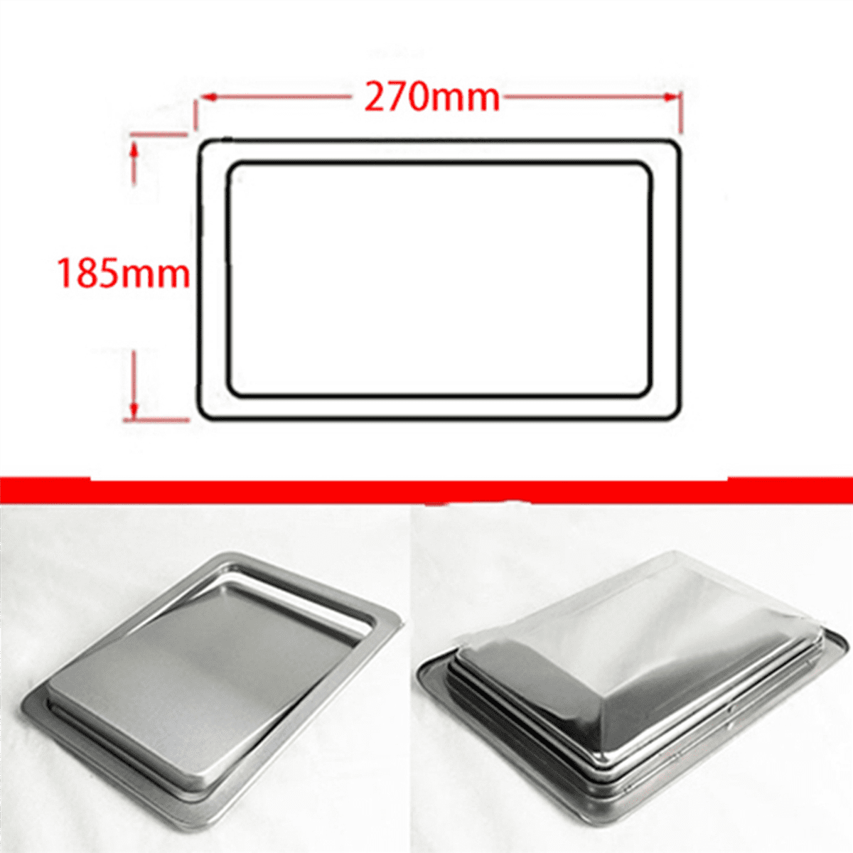 4X Stainless Steel Garbage Flap Lid Trash Bin Cover Flush Built-in ...