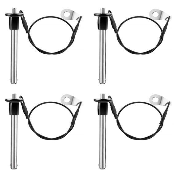 4X Stainless Steel Quick Release Pin 8mm Diameter Ball Locking Pin with ...