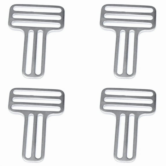 4X Stainless Steel Scuba Diving Sidemount Webbing Strap Keeper Fits for ...