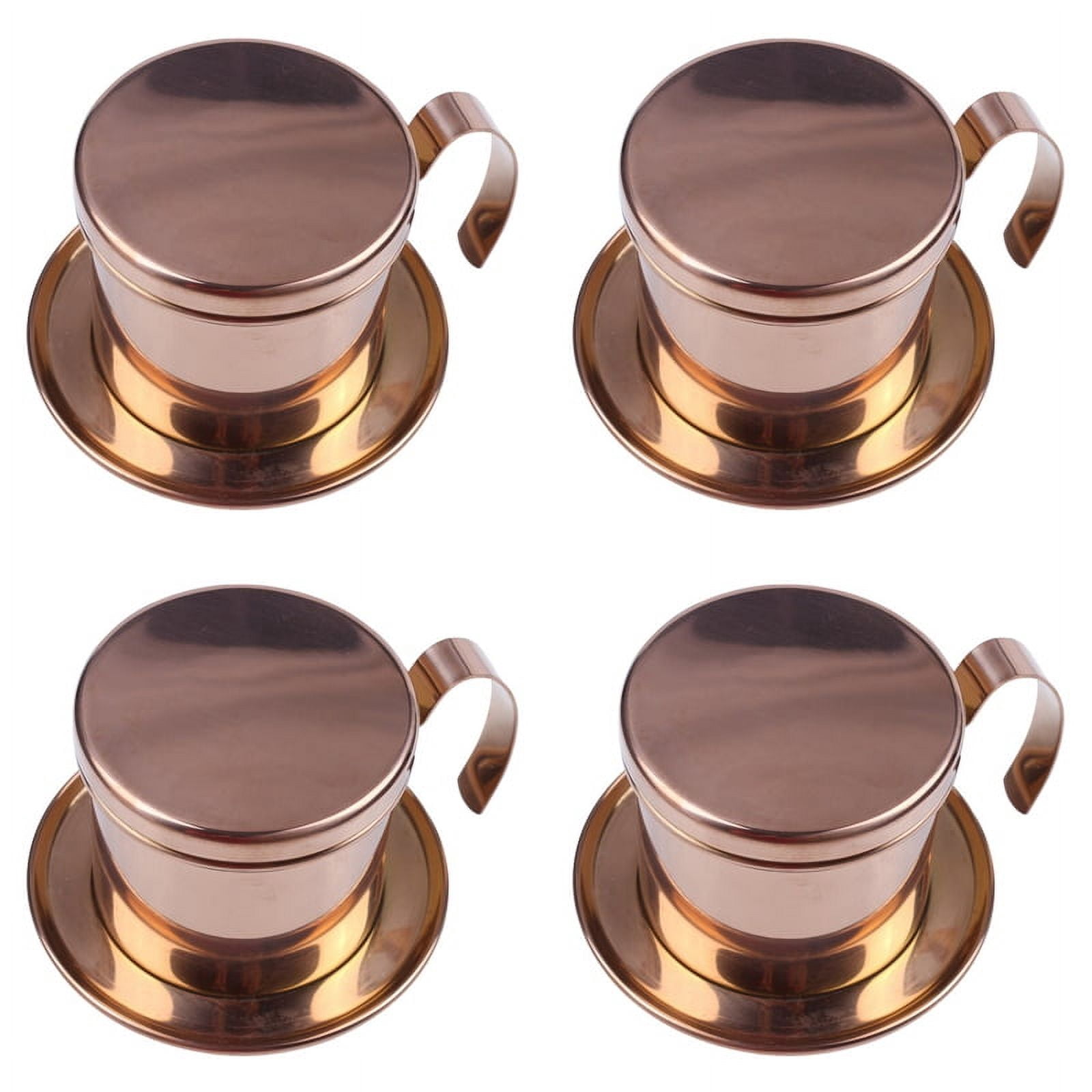 4X Stainless Steel Vietnamese Coffee Filter Single Cup Vietnam Hand ...
