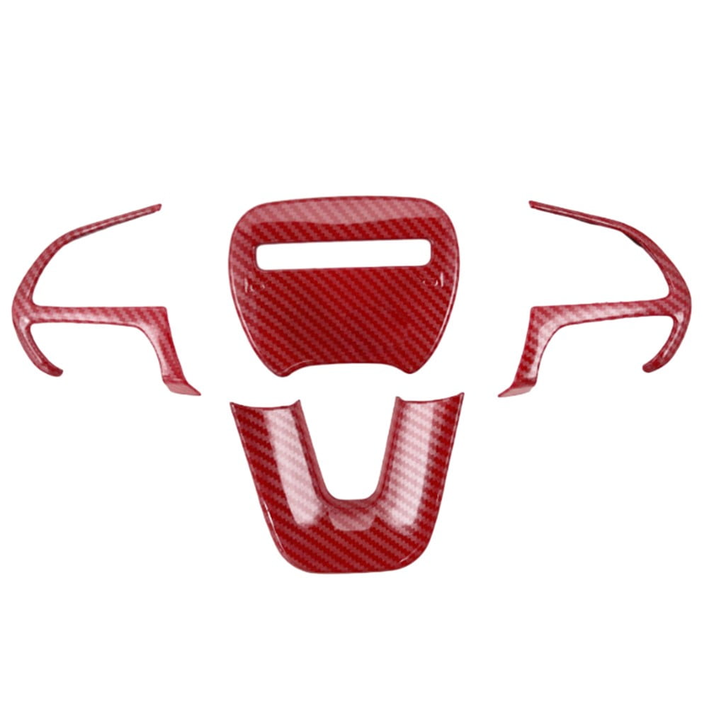4X Steering Wheel Decor Cover Trim For Dodge For Challenger 2015-2022 ...