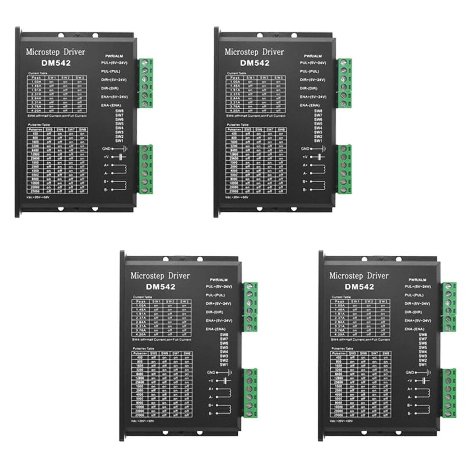 4X Stepper Motor Driver, DM542 Stepper Motor Driver Digital Driver ...