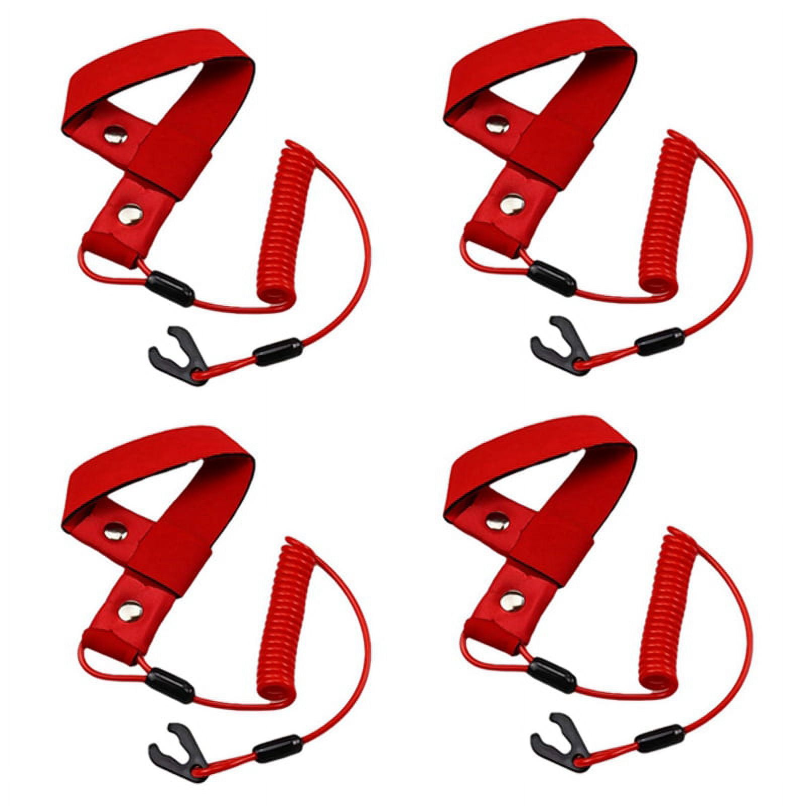 4X Stop Lanyard Fits Handlebar Switch Key Floating Emergency Flameout ...