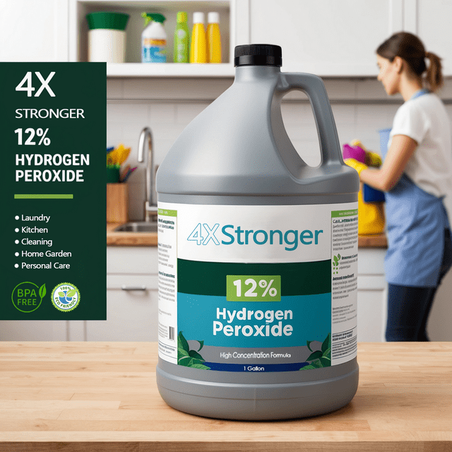 4X Stronger 12% Hydrogen Peroxide 1 gallon - Walmart.com