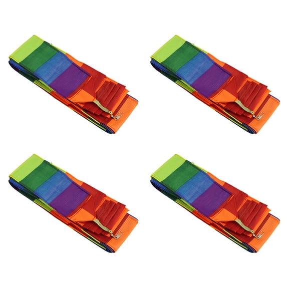 4X Super Nylon Stunt Kite Tail Rainbow Line Kite Accessory Kids Toy ...