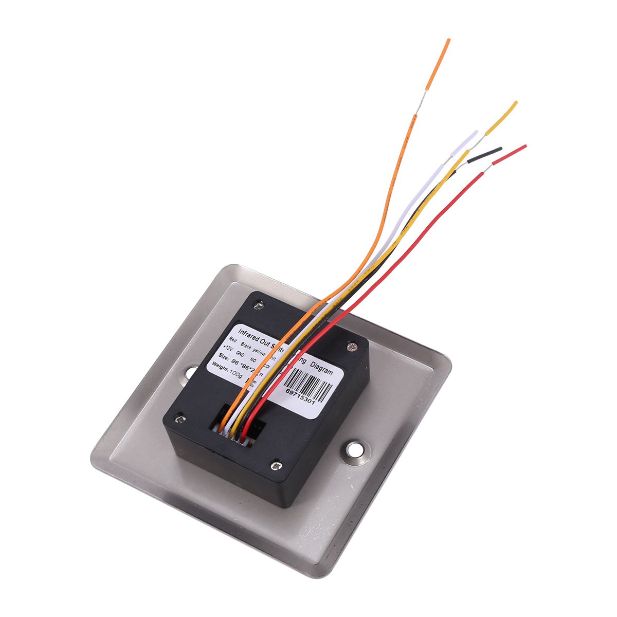 4X Switch Door Exit Button 12V IR No Press Door Release Exit Button for ...