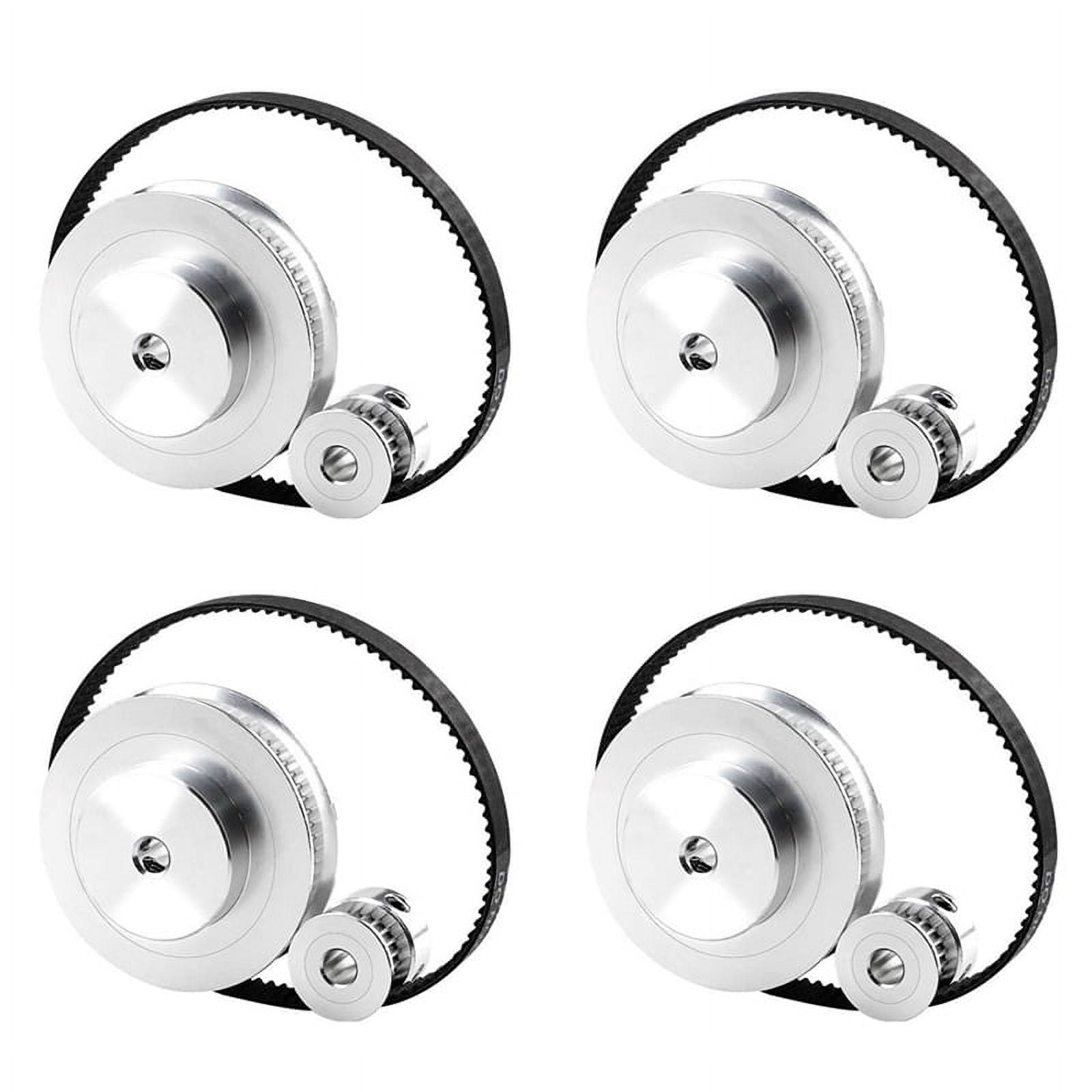 4X Timing Belt Pulley 60Teeth 20Teeth 5mm Reduction 1:3 Belt Width 6mm ...