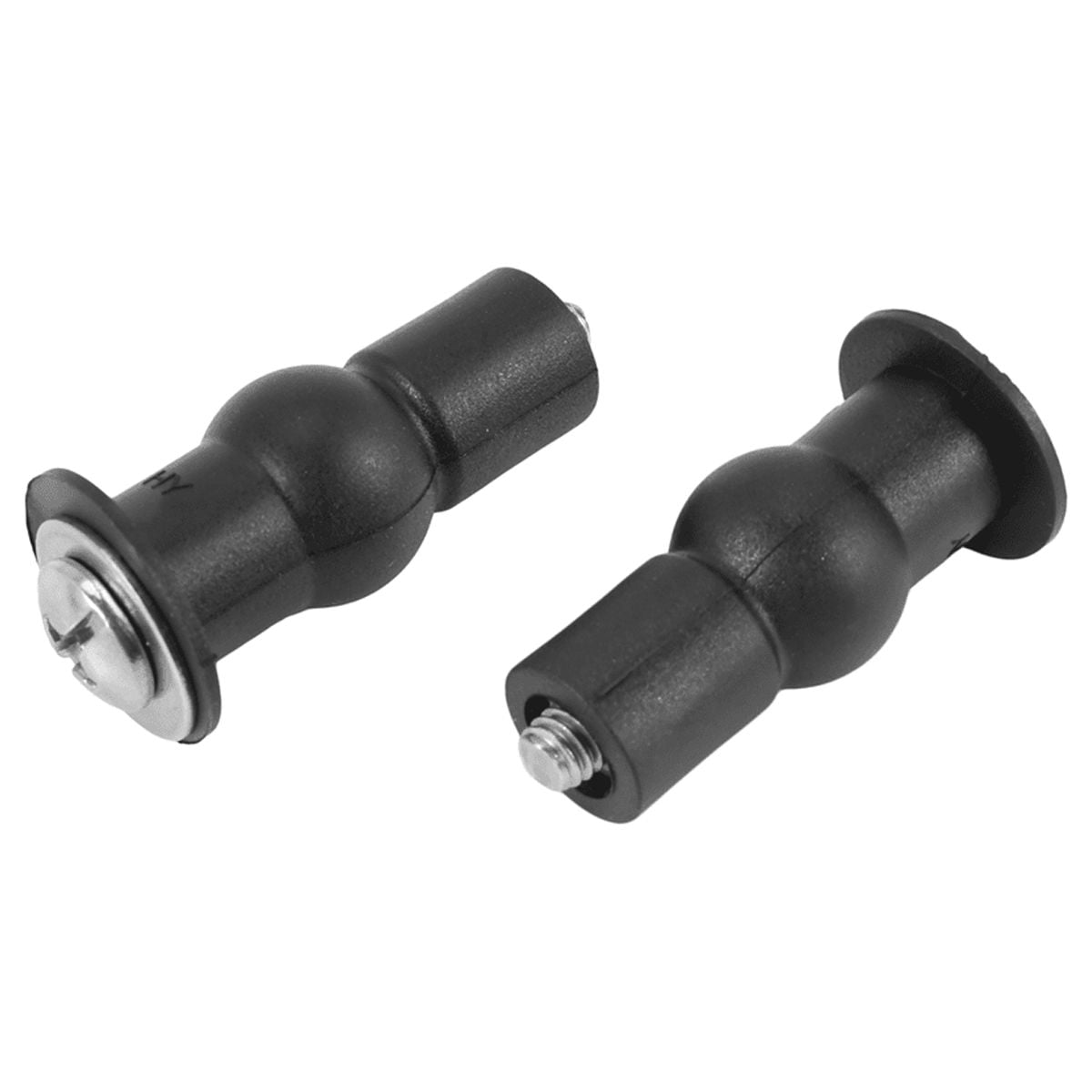 4X Toilet TOP FIX Hinge Hole Fixings Well Nut Screw Rubber Back to Wall ...