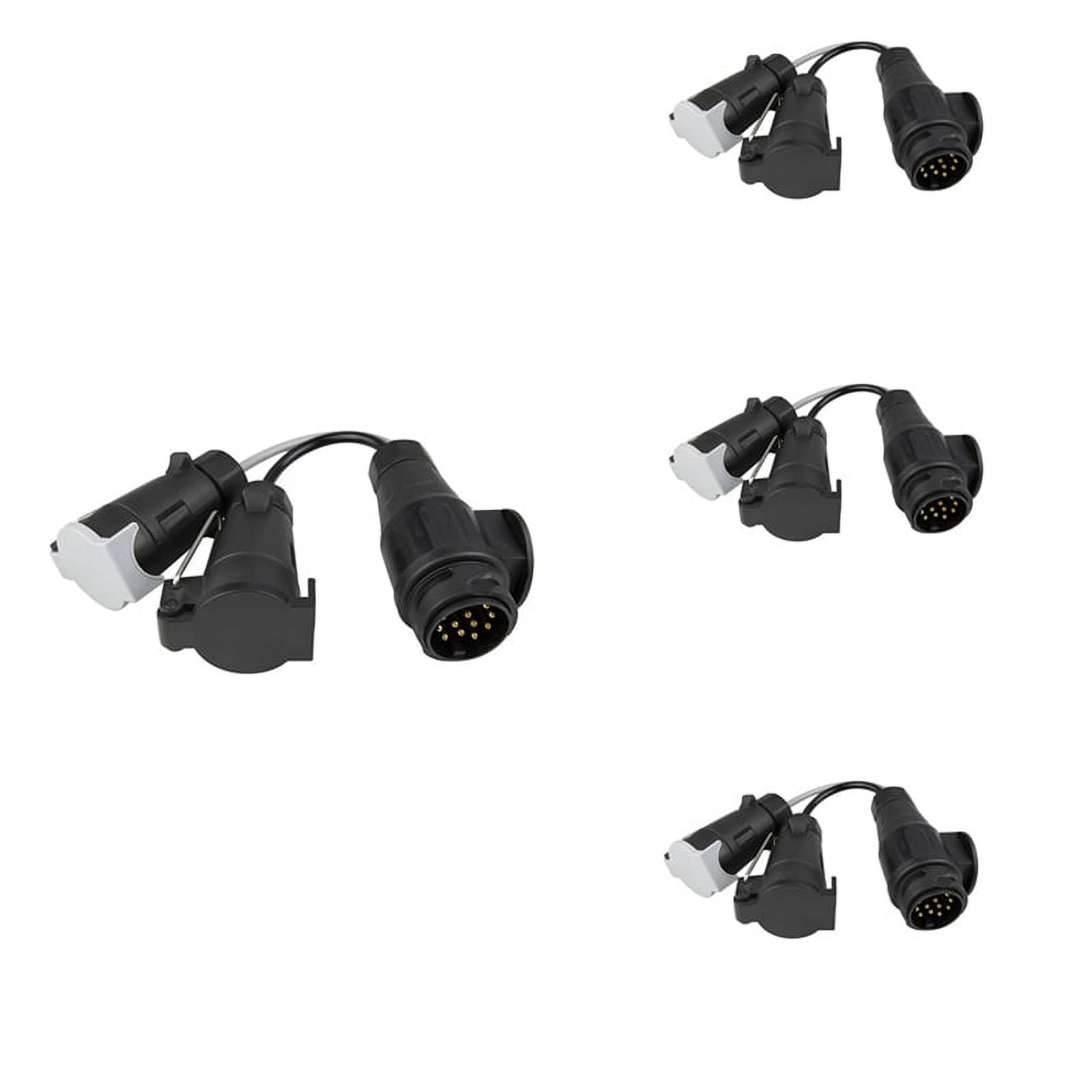 4X Towing Adapter 13 Plug Pin to 7 Pin 12N+12S Socket Towbar Electric Conversion Adapter Lead ...