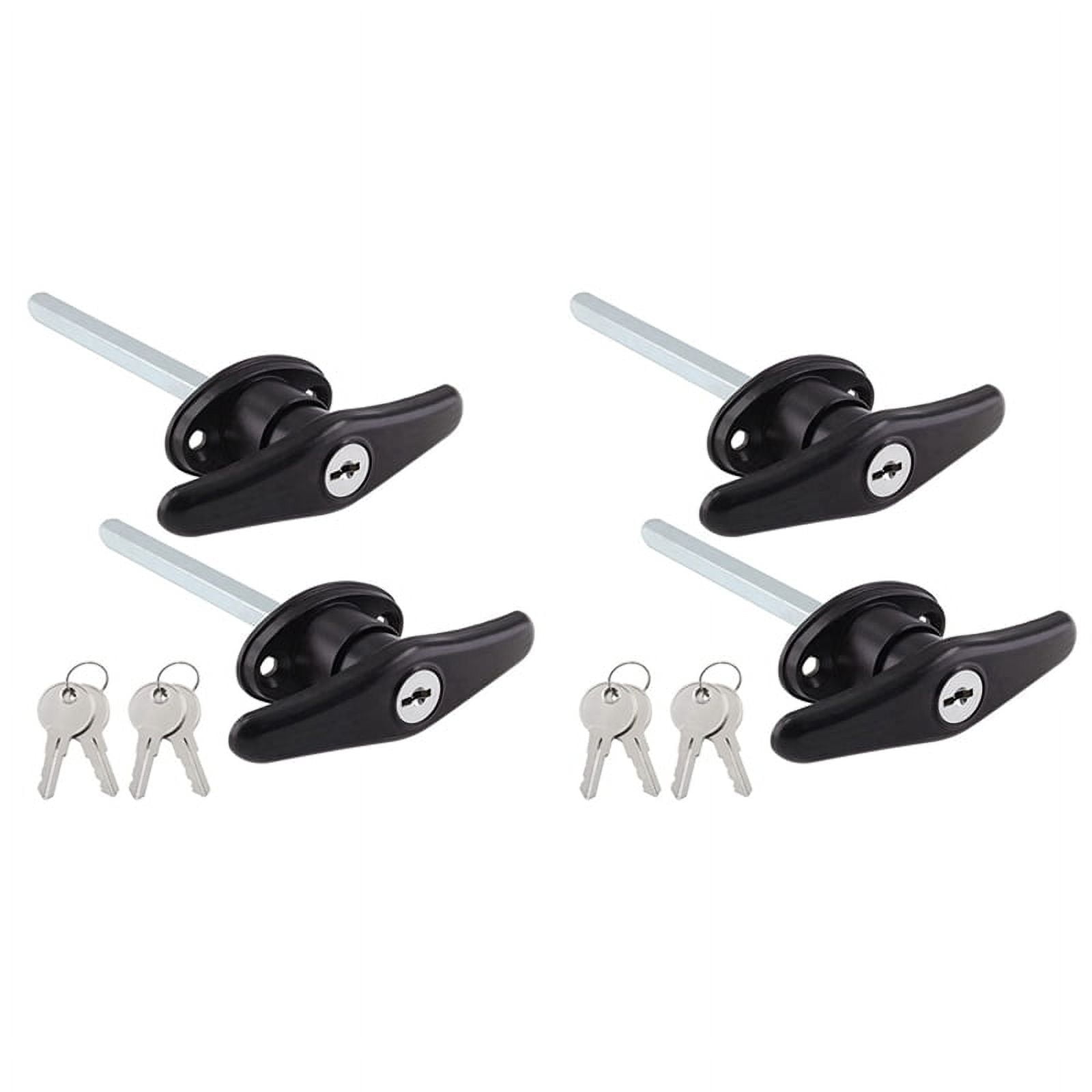 4X Truck Cap Locking T-Handles Campers Topper Lock, Campers Locks and Keys T-Handle Canopy ...