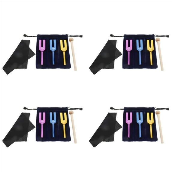 4X Tuning Forks Set 4096 Hz 4160 Hz 4225 Hz Tuning Forks Set for Sound ...