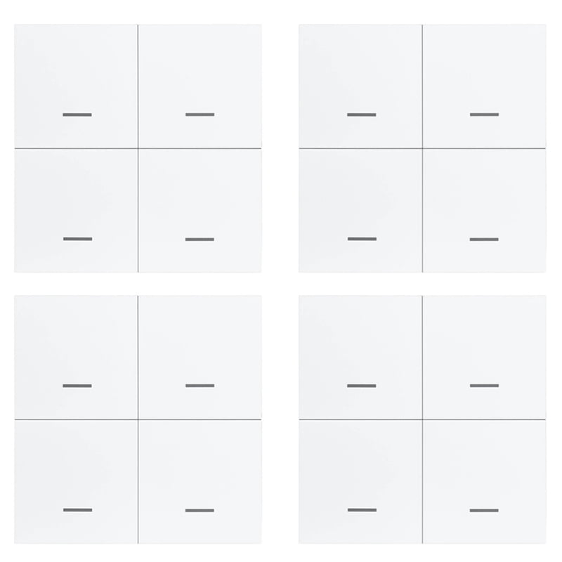 4X Tuya ZigBee Smart Scene Switch 4 Gang Smart Switch 12 Scene Switch ...