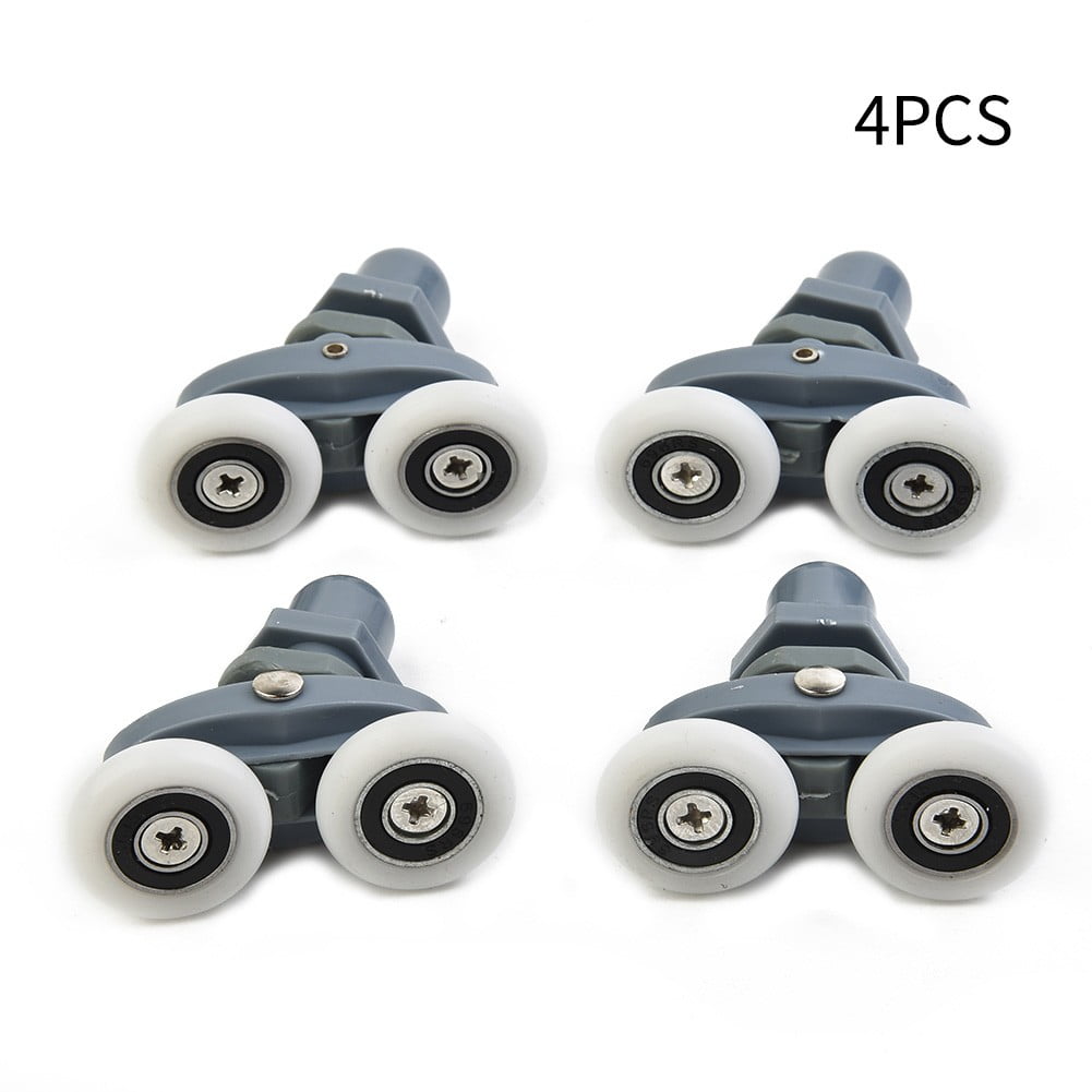 4X Twin Bathroom Shower Door Roller Runner Wheels Sliders 19/23/25/27Mm ...