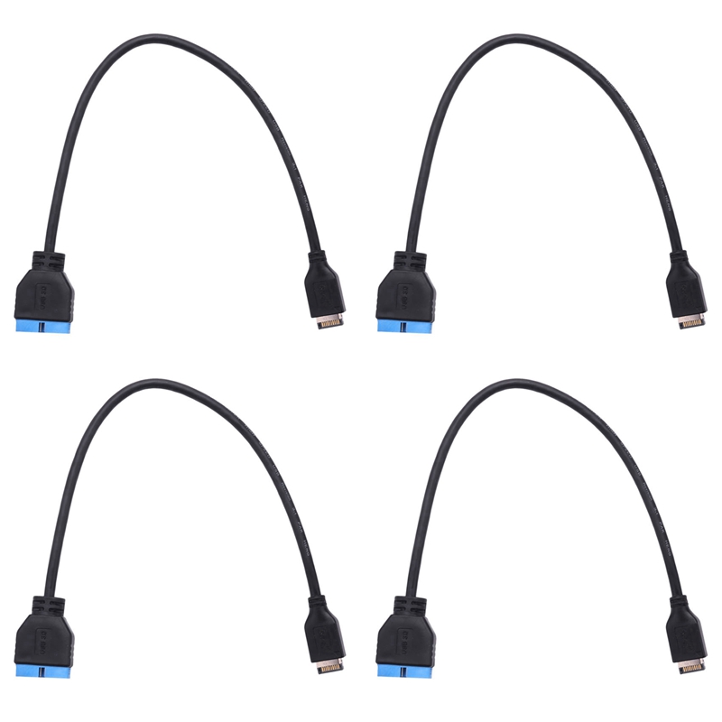 4X USB 3.1 Front Panel Header to USB 3.0 20Pin Header Extension Cable ...