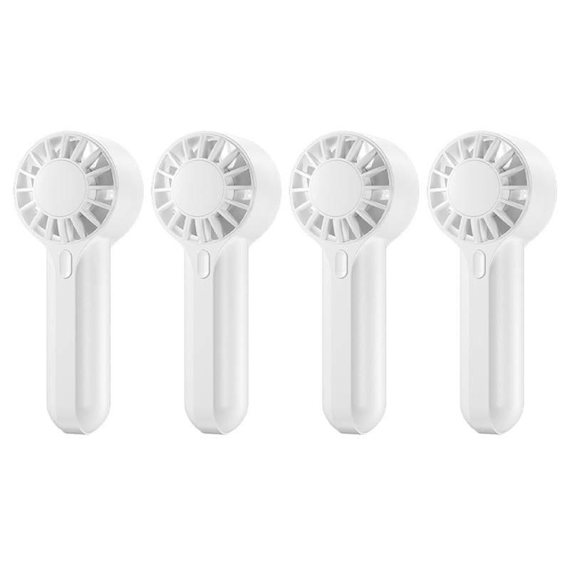 4X USB Rechargeable Mini Handheld Fan Portable Outdoor High Speed Large ...