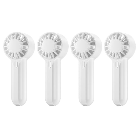 4X USB Rechargeable Mini Handheld Fan Portable Outdoor High Speed Large ...