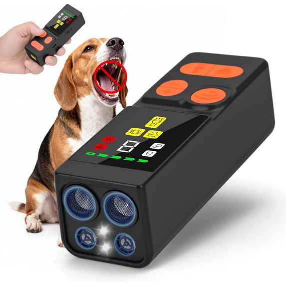 4X Ultrasonic Anti Barking Device | 2026 Handheld Dog Trainer with 10 ...