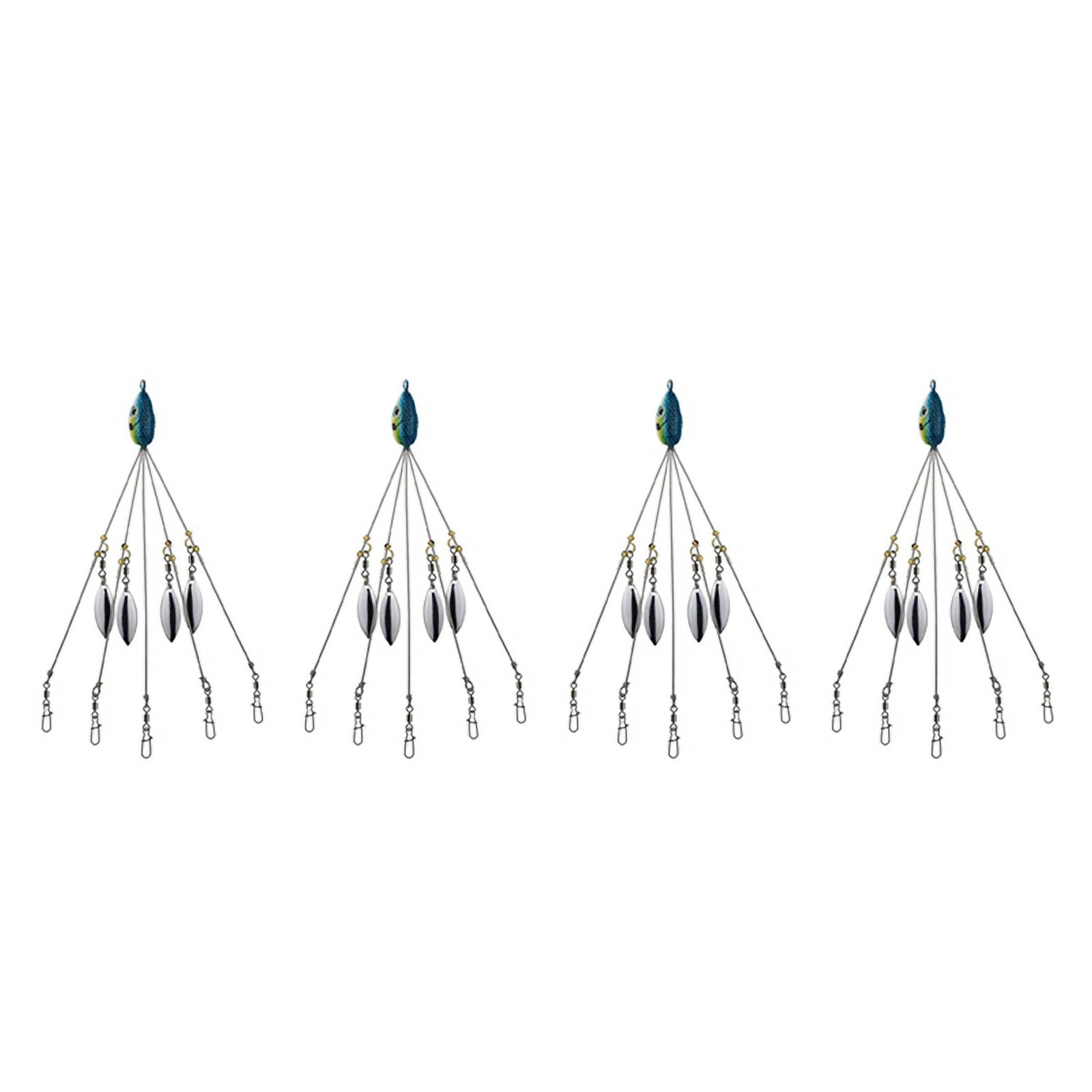 4X Umbrella Rigs for Bass Stripers Fishing, Freshwater Fishing Swimbait ...