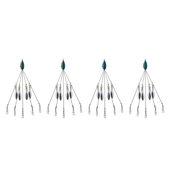 4X Umbrella Rigs for Stripers Fishing, Freshwater Fishing Swimbait ...