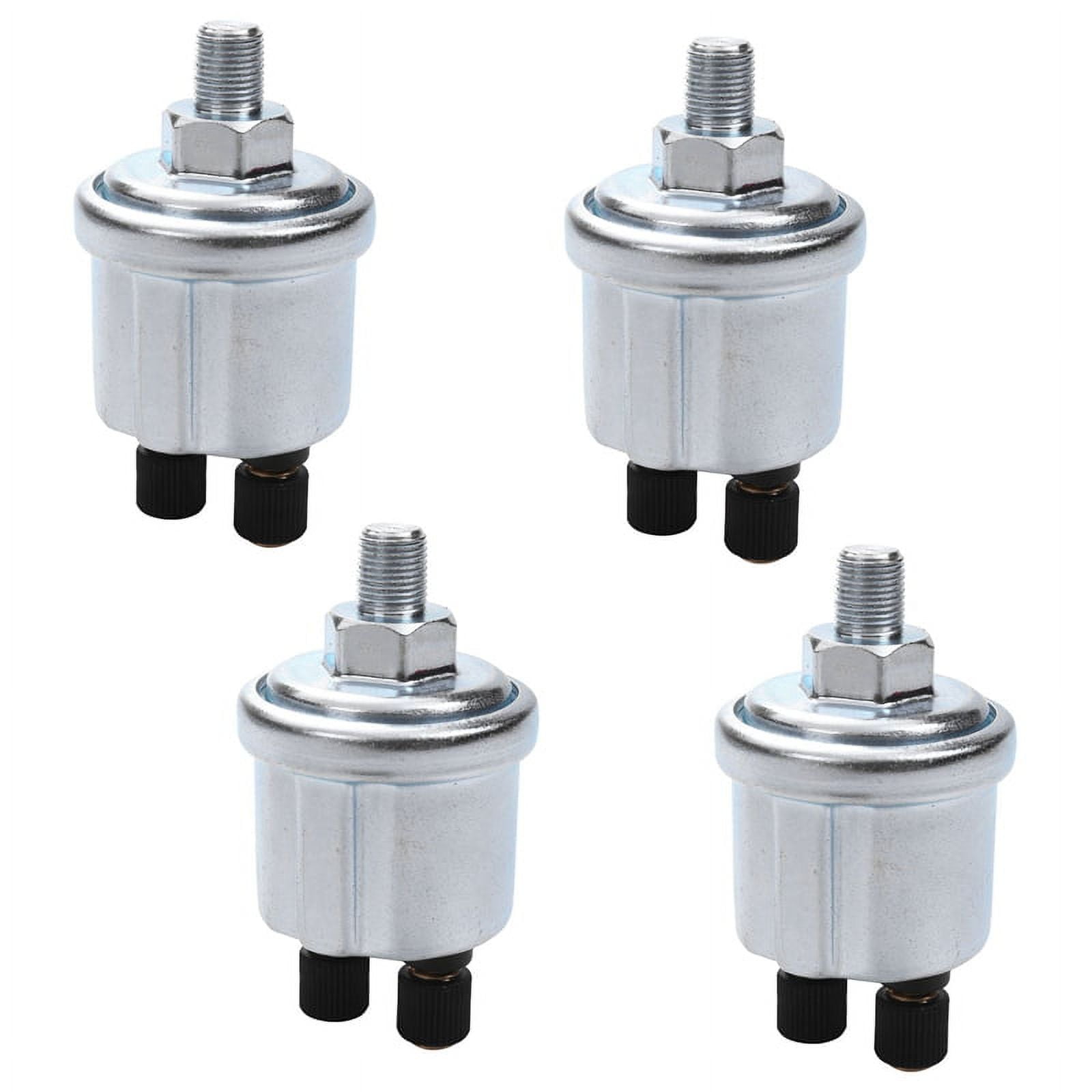 4X Universal Oil Pressure Sensor 0 to 10 Bars 1/8 Npt Generator Part 10mm Crew Plug Alarm ...