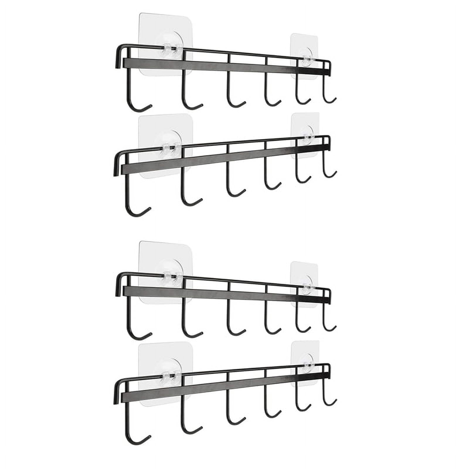 4X Cooking Hanging Spoon Tool Rail Organizer, Utensil Hangers with ...