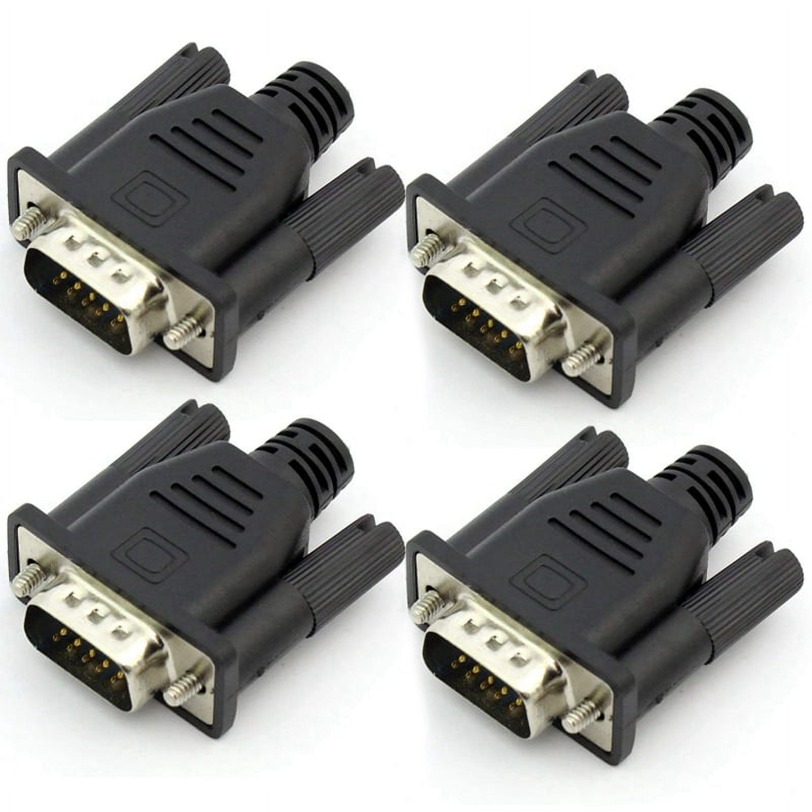 4X VGA Virtual Display Adapter Male Dummy Plug EDID Headless Ghost ...