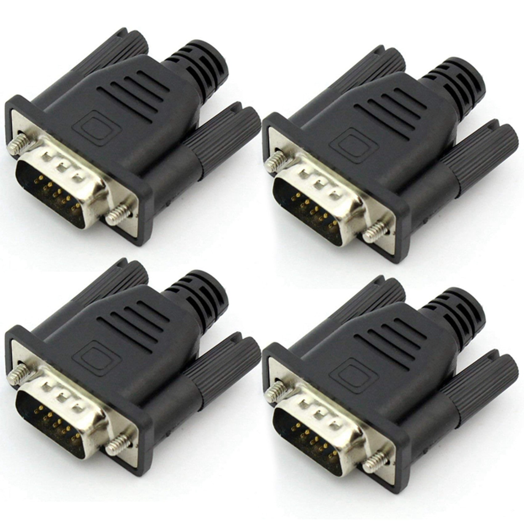 4X VGA Virtual Display Adapter Male Dummy Plug EDID Headless Ghost ...