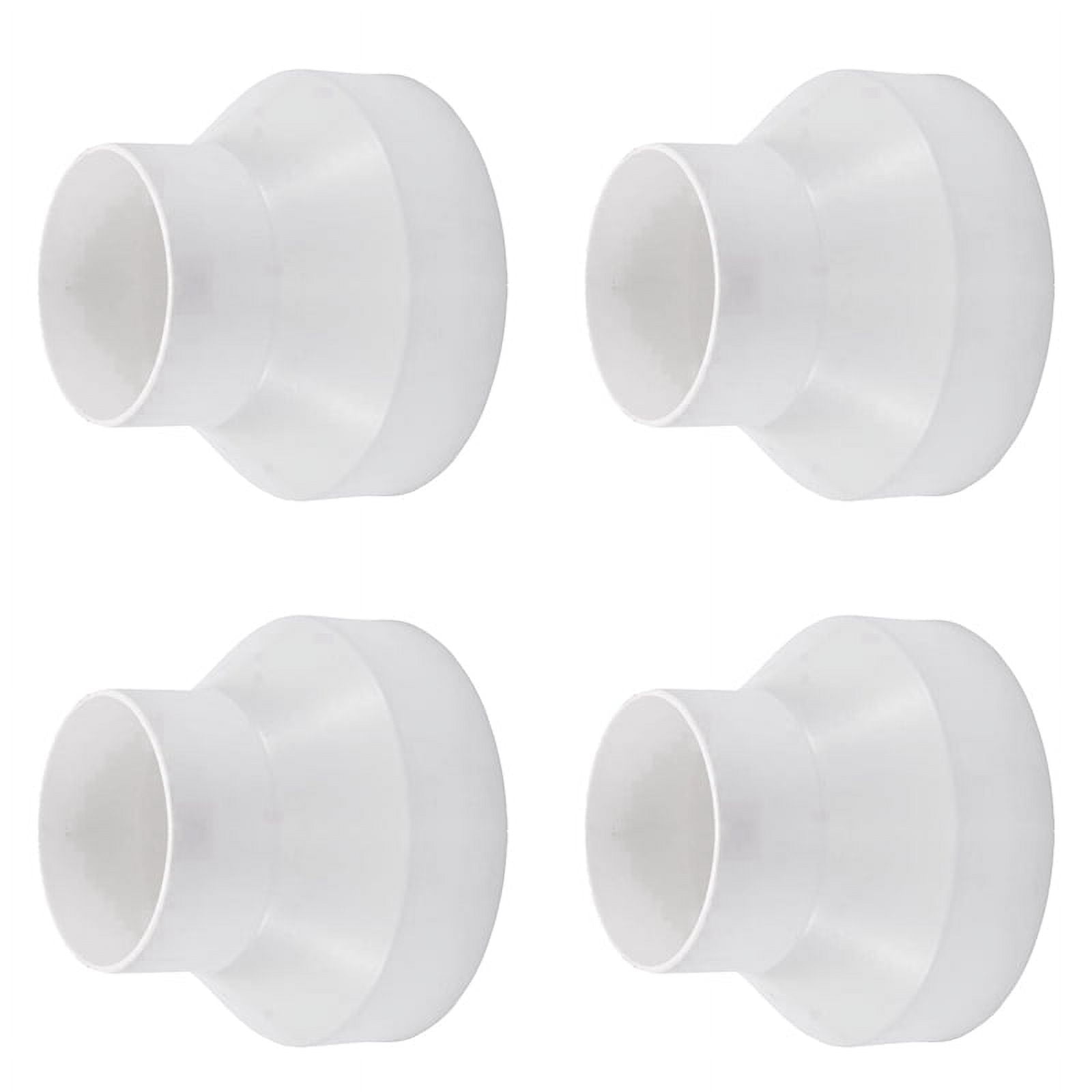 4X Ventilation Pipe Reducer Adapter Pipe Air Duct Adapter Pipe ...