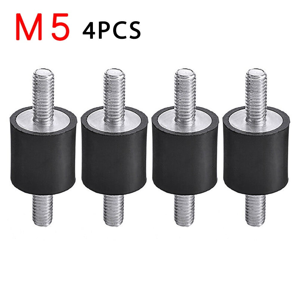 4X Vibration Damper Rubber Buffer Set Silent Block Metal Buffer With M5 ...