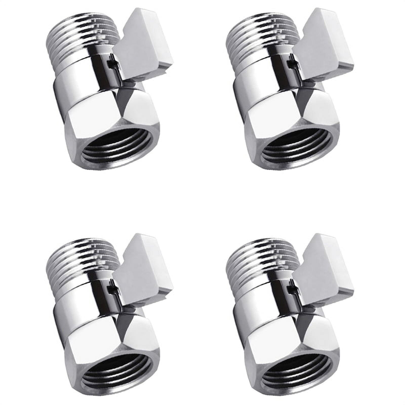4X Water Flow Control Shut Off Valve, Brass Adjustable Water Pressure ...