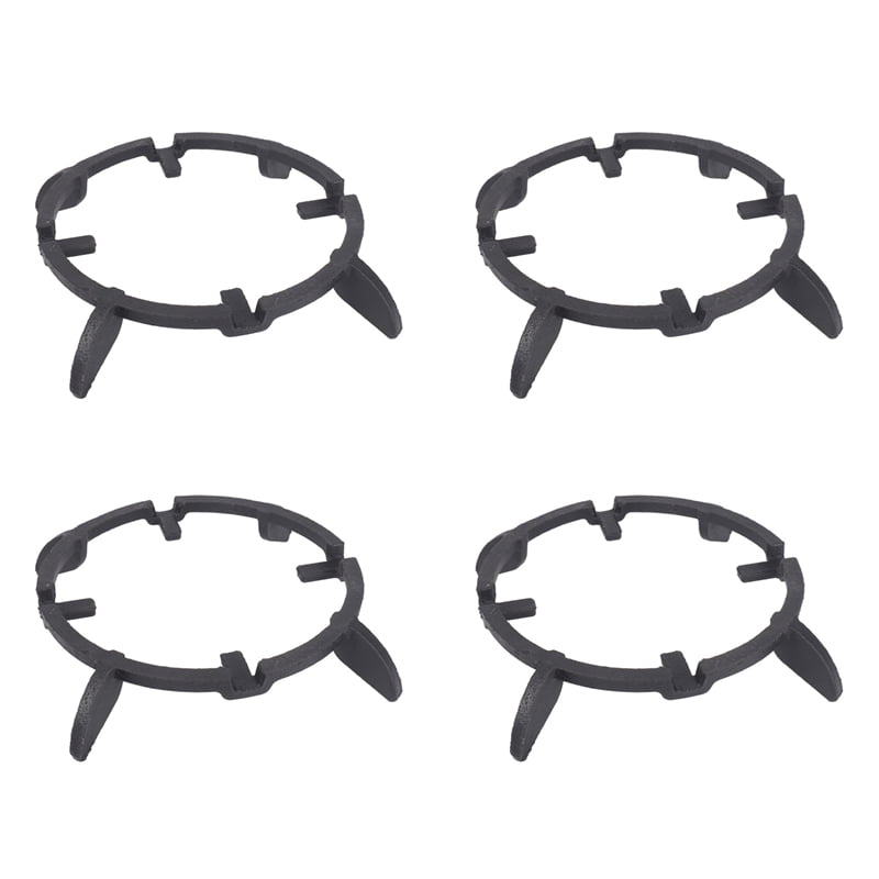 4X Wok Pan Stand Supports Rack Cast Iron Burners Stove Cookware Ring ...