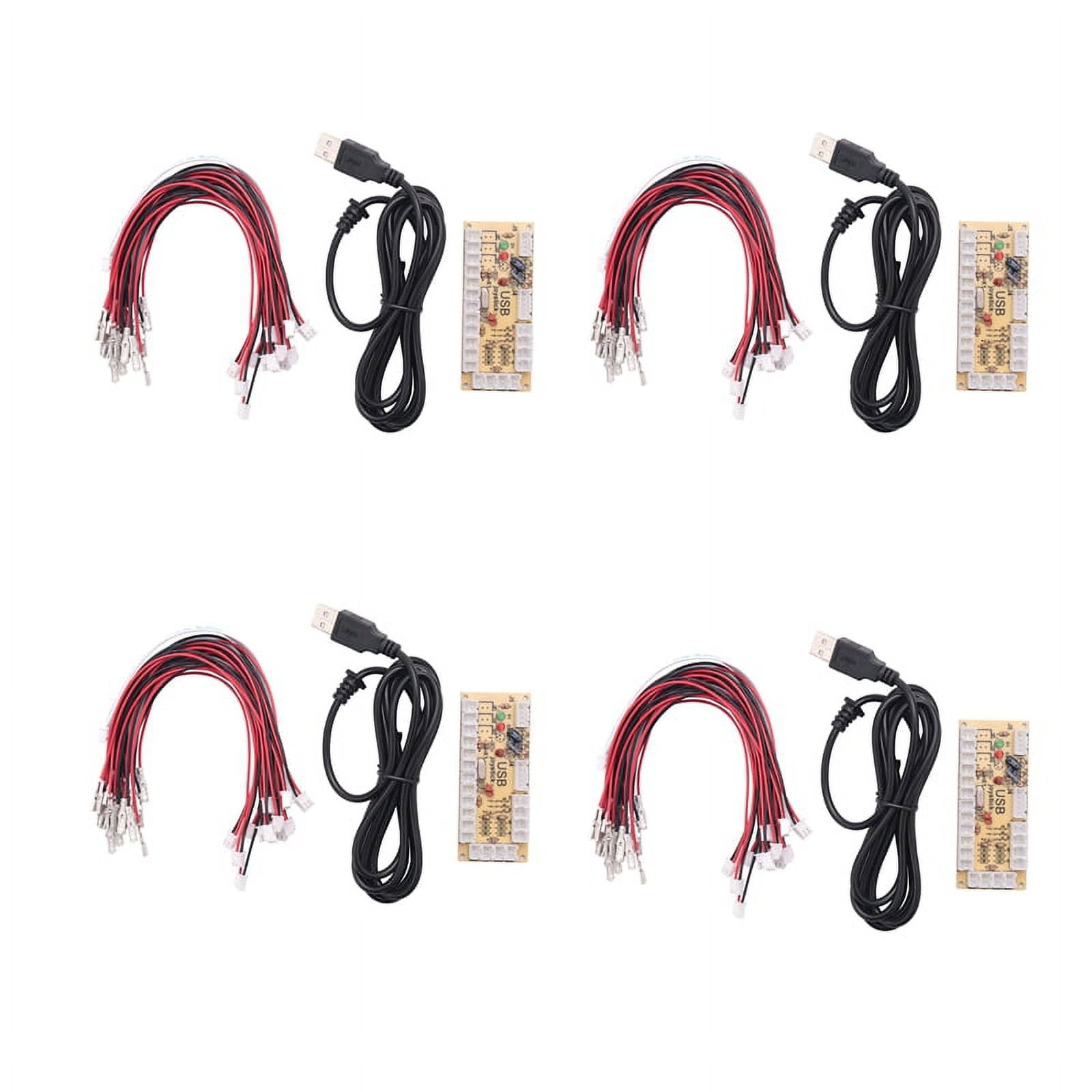 4X Zero Delay Arcade Game USB Encoder Pc to Joystick for Mame & Retropie Projects Parts ...