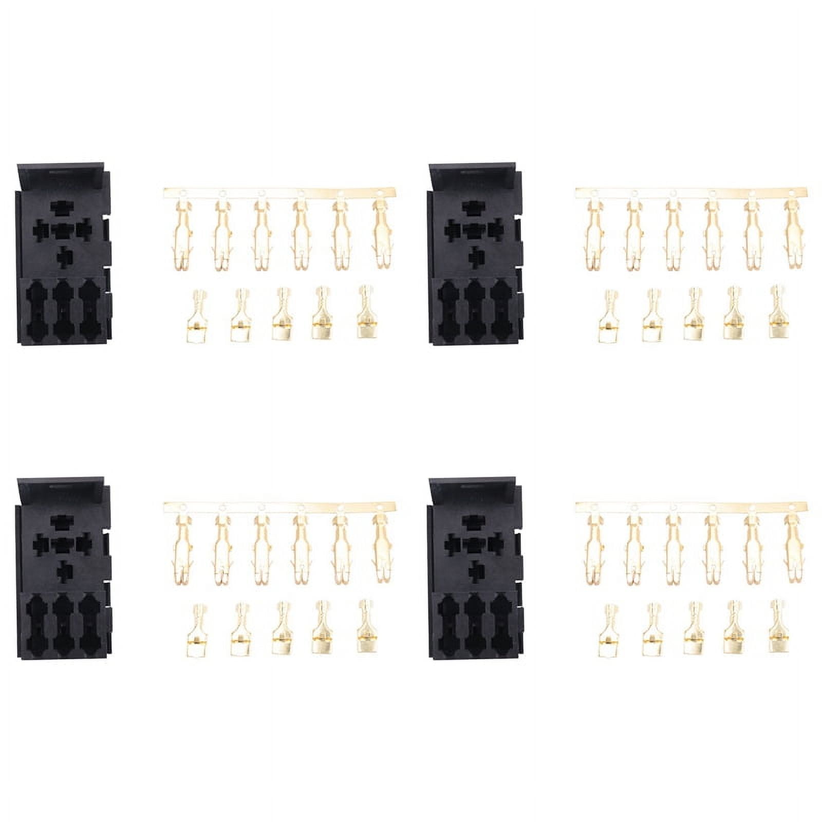 4X for Car Rv Yacht Relay & 3 Fuse Base Kit - 4, 5 Pin & Flasher Relays ...