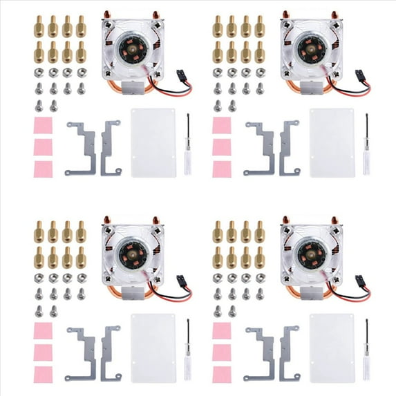 4X for Case with Ice Tower Cooler CPU Fan,with Fan Heat Sink Fan Glare ...