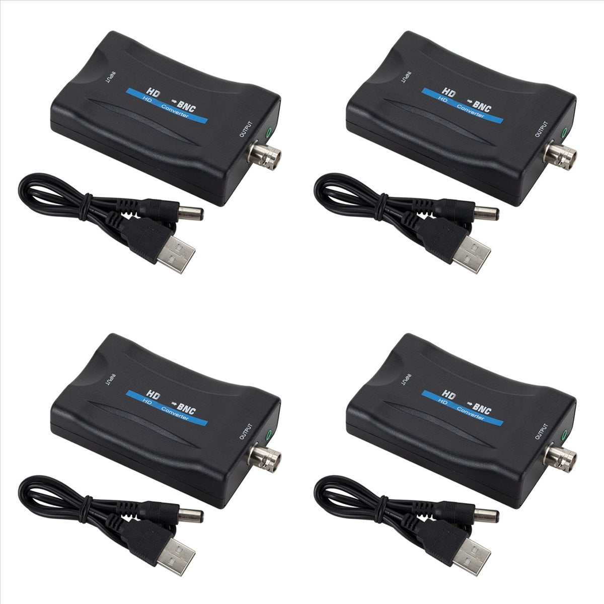 4X to BNC Video Audio Converter Adapter Compatible PAL/NTSC with USB ...